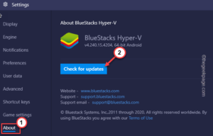 Fix: Bluestacks Engine could not start issue in Windows 11 / 10