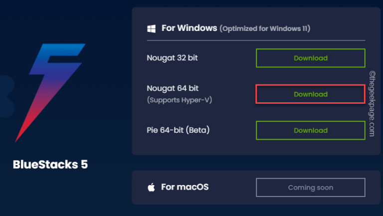 Fix: Bluestacks Engine could not start issue in Windows 11 / 10
