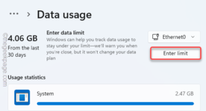 How to reduce Internet data usage in Windows 11 / 10