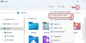 How to map OneDrive to a drive letter in Windows 11 / 10