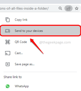 How to Send Web Pages from One Device to Another Using Google Chrome