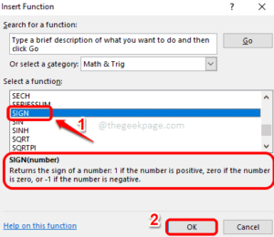 How to Use SIGN Function to Find Out Whether a Number is Positive or ...