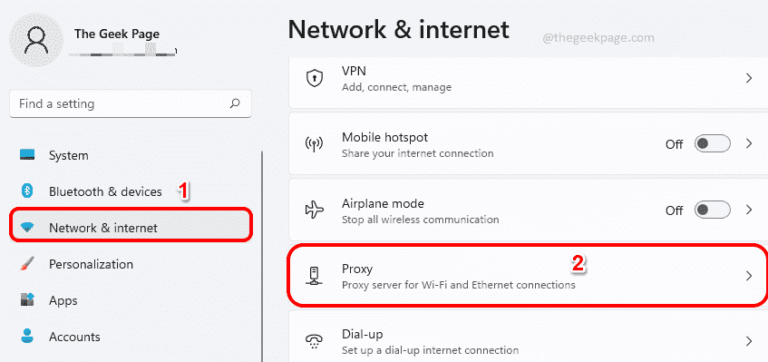 Fix: The Proxy Server Isn't Responding Issue on Windows 11 ,10