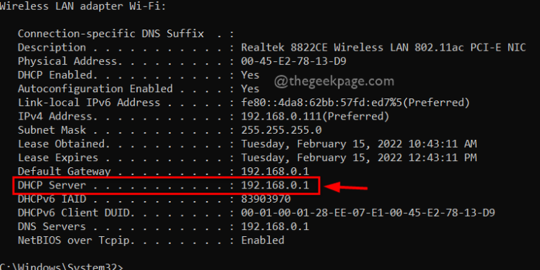 How to Change DHCP Lease Time on Windows 11 / 10