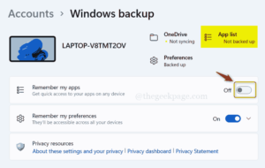 How to Enable or Disable Remember my apps in Windows 11