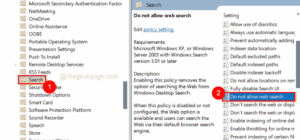 How to Disable Search the web option in Windows 11 Taskbar search