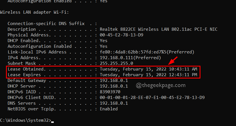 How to Change DHCP Lease Time on Windows 11 / 10