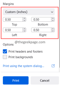 How to Fix printing problems in Firefox browser