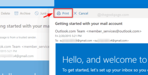 How to Print an Email from Outlook or Outlook.com