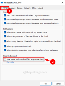 How to Turn On / Off OneDrive Files On-Demand in Windows 11