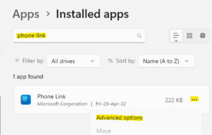 Phone Link App Not Working or Fails to Open on Windows 11