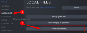How To Change The Game Download Location In Steam