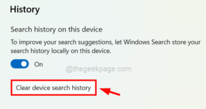 How to Turn On or Off Recent Search History in Windows 11