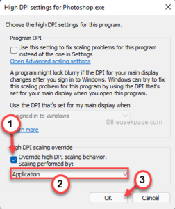 How to disable display scaling on High DPI Settings in Windows 11 or 10