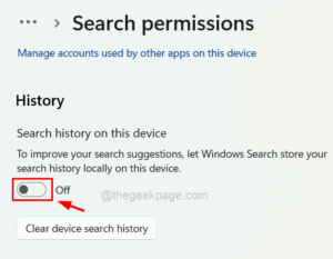 How to Turn On or Off Recent Search History in Windows 11