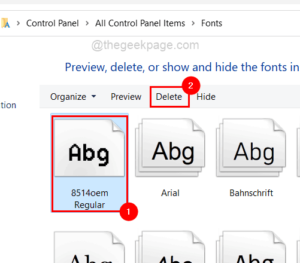 How to Uninstall Fonts in Windows 11