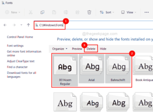 How to Uninstall Fonts in Windows 11