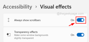 How to Enable or Disable Always Show Scrollbars in Windows 11