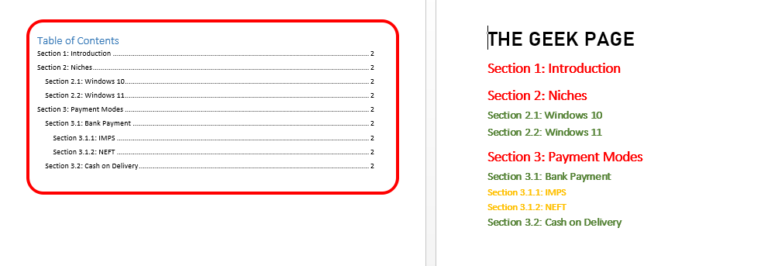 How to Automatically Add 'Table of Contents' to Microsoft Word Document