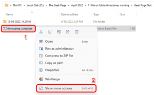 How to Create a File/Folder and Name it based on Current Timestamp
