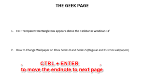 How to Add ScreenTip to MS Word Document