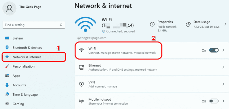 How to Open Wi-Fi Settings in Windows 11