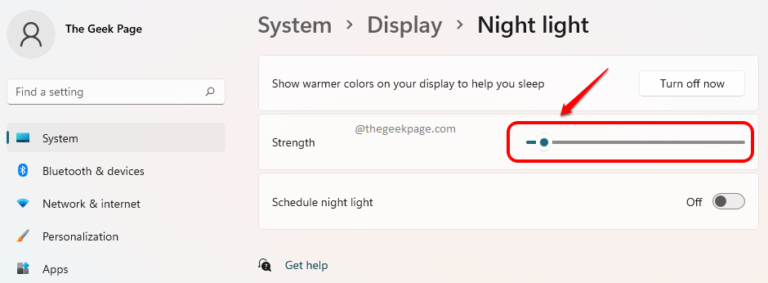 How to Set a Schedule to Turn On Night Light in Windows 11