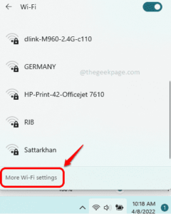 How to Open Wi-Fi Settings in Windows 11