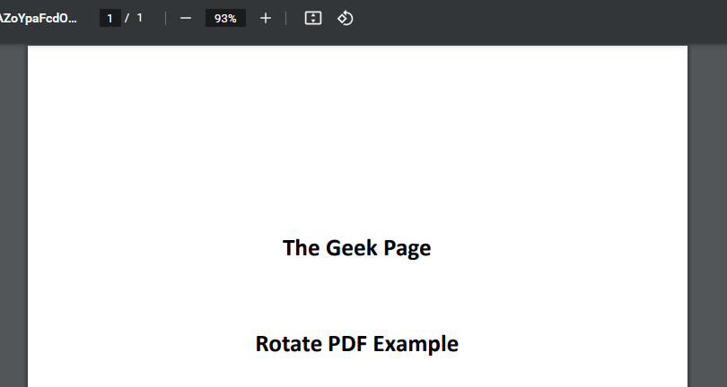 How To Temporarily Permanently Rotate A PDF In Google Drive
