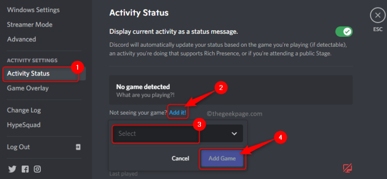 Fix: Discord Game Detection Not Working Issue in Windows