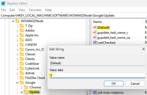 Fix: Google Chrome Update Check Failed Error Code 3: 0x80040154