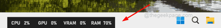 How to Get Performance Stats on Taskbar in Windows 11