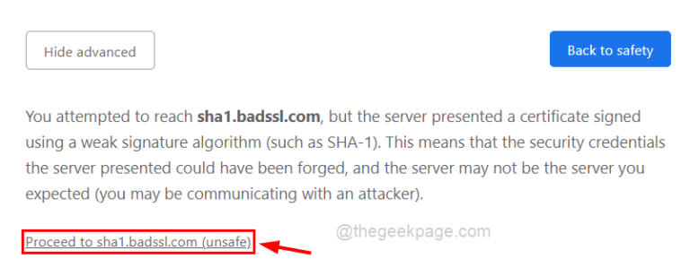 Fix: ERR_CERT_WEAK_SIGNATURE_ALGORITHM Error in Chrome on Windows PC