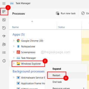 Fix - Application stays minimized in the Taskbar issue in Windows 11