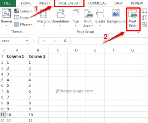 How to Repeat Top Row Headings on every page While Printing in an Excel ...