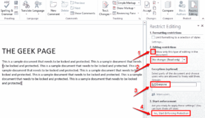 How to lock a Microsoft Word document from editing