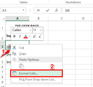 How to Apply Superscript and Subscript Formatting Options in Microsoft Excel