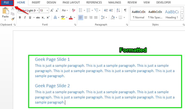 How to Convert a Microsoft Word File into a PowerPoint Slides