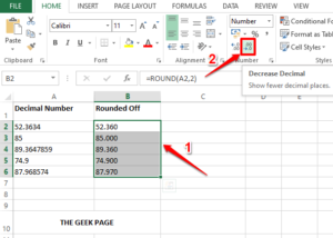 How to Quickly Round Off Decimal Numbers in Microsoft Excel