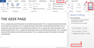 How to lock a Microsoft Word document from editing