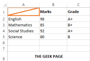How to Insert a Diagonal Line to a Cell in Microsoft Excel