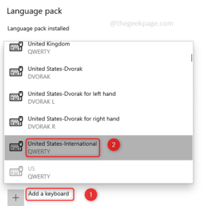 How To Use US International Keyboard In Windows 10
