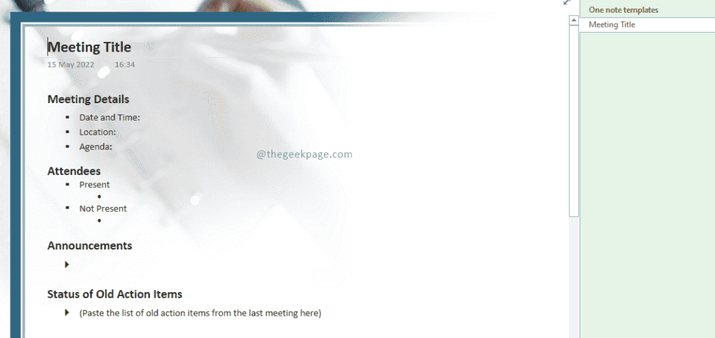 How to use Templates in OneNote to boost productivity