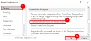 How to turn off Design Ideas pane in Powerpoint