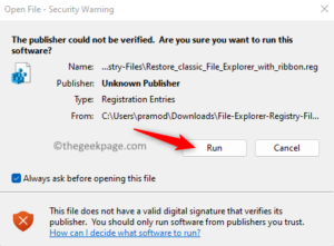 How to Restore Classic File Explorer with Ribbon in Windows 11