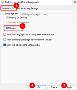 How to Show / Hide the Language Bar in Windows 11