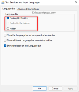 How to Show / Hide the Language Bar in Windows 11