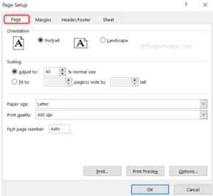 How To Fix Microsoft Excel Printing Problems