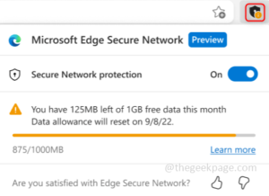 How To Use Microsoft Edge Secure Network Free VPN Service.