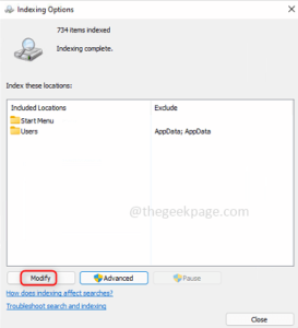How To Modify The Search Index Location In Windows 11